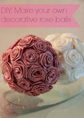 DIY: Make Your Own Decorative Rose Balls - Gather Lemons