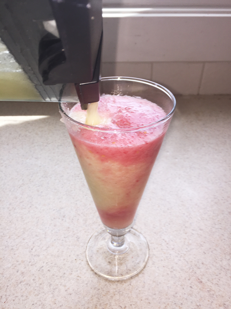 Tropical Pineapple-Raspberry Slushie - Gather Lemons
