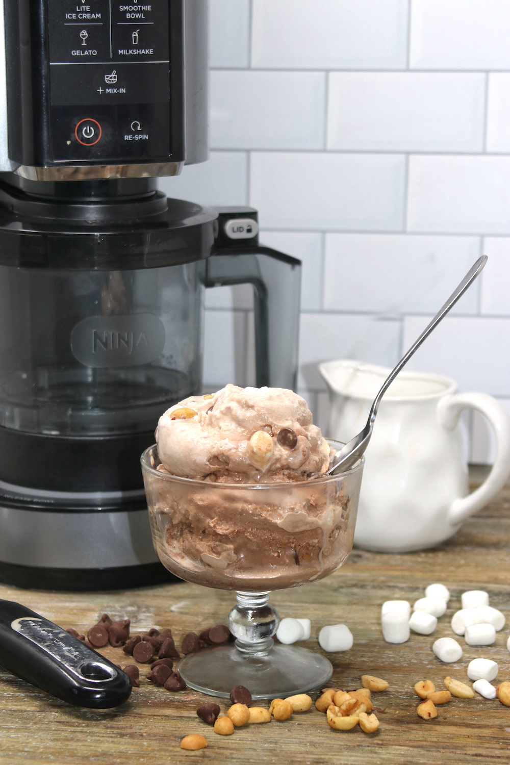 Ninja Creami Rocky Road Ice Cream - Gather Lemons